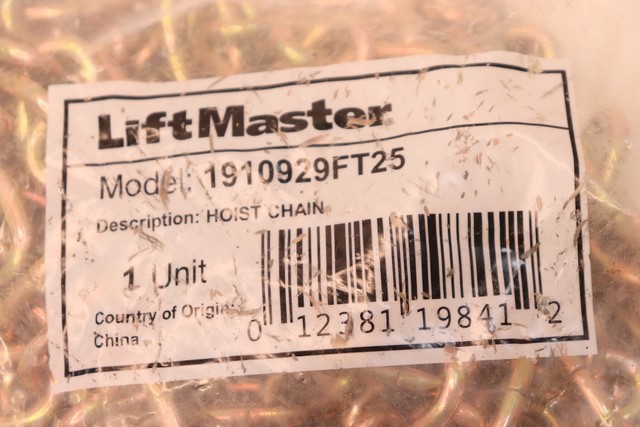 LiftMaster Hoist Chain 25'L 1910929FT25 for sale online | eBay