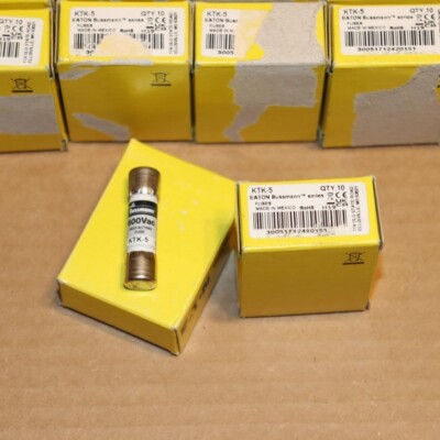 10pcs/box ORIGINAL Bussmann KTK-5 KTK5 KTK 5A 600Vac Fast-Acting Fuse ...