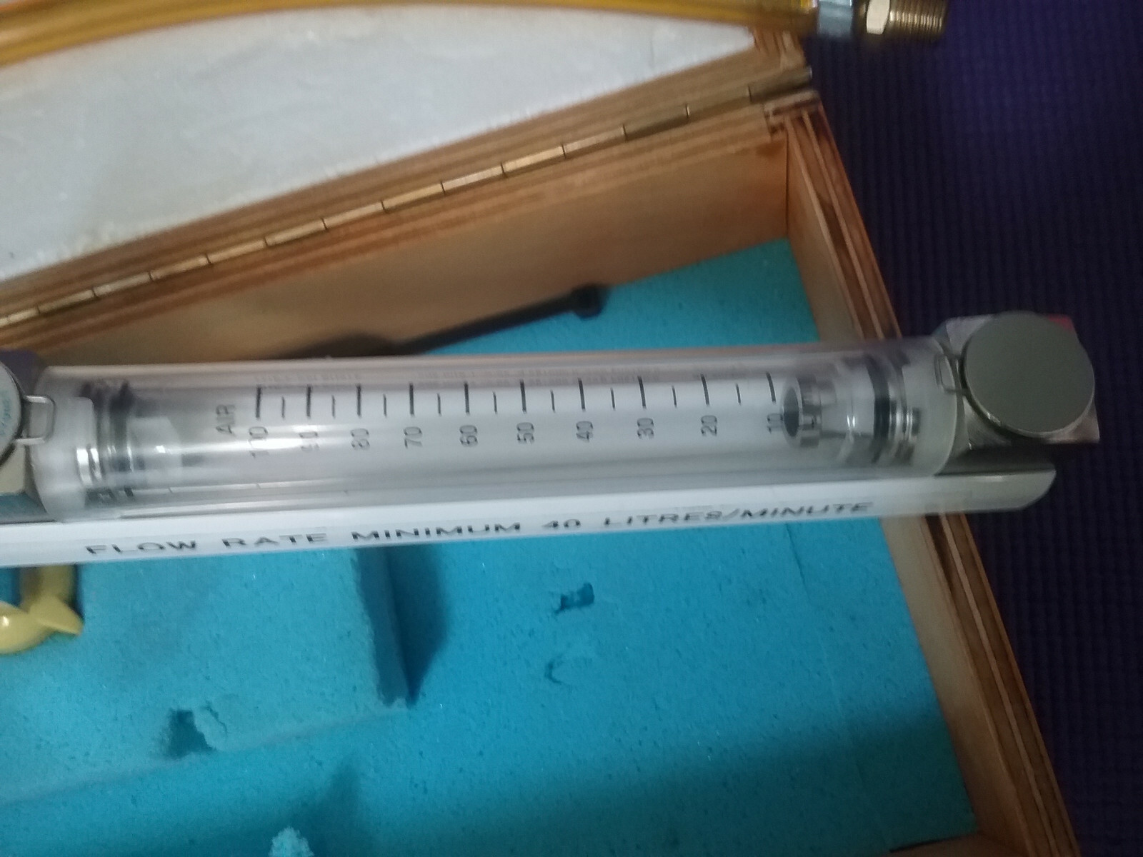 INFLUX FLOW RATE PRESSURE METER GAUGE 40 LITRES/MINUTE MINIMUM | eBay