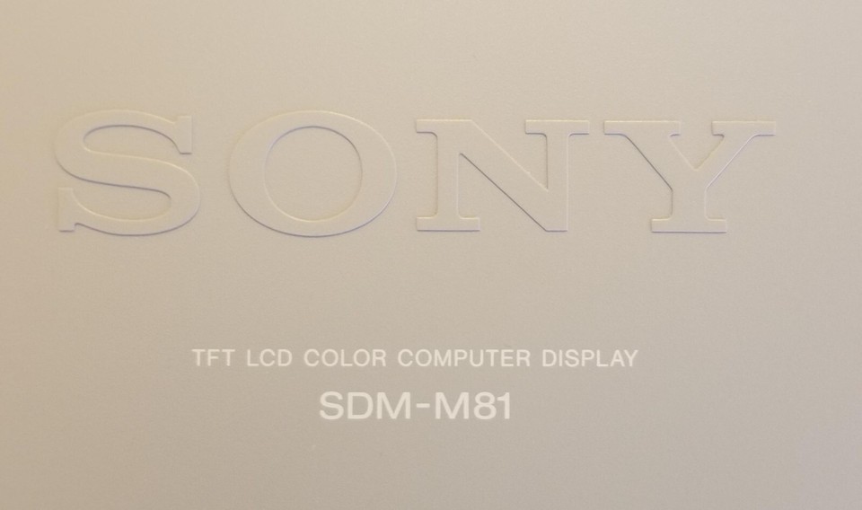 SONY SDM-M81 TFT LCD Color Display Monitor 18.1" inch Screen, all ...