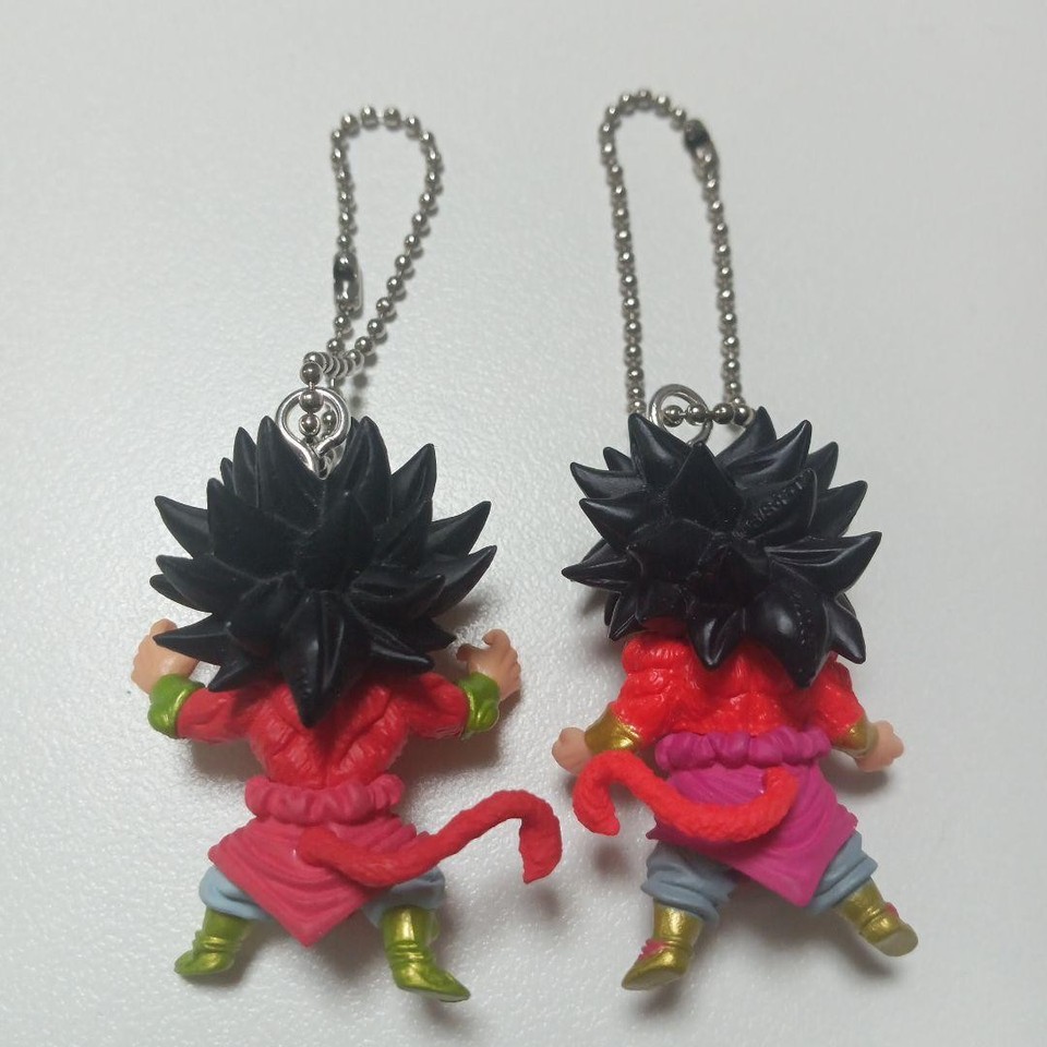 Dragon Ball UDM Burst Super Saiyan 4 Broly Keychain Set of 2 Colors | eBay