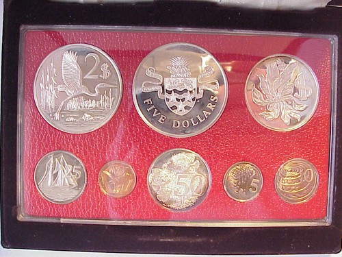 Cayman Islands 1979 Proof Set - 4 Largest Coins are Silver | eBay