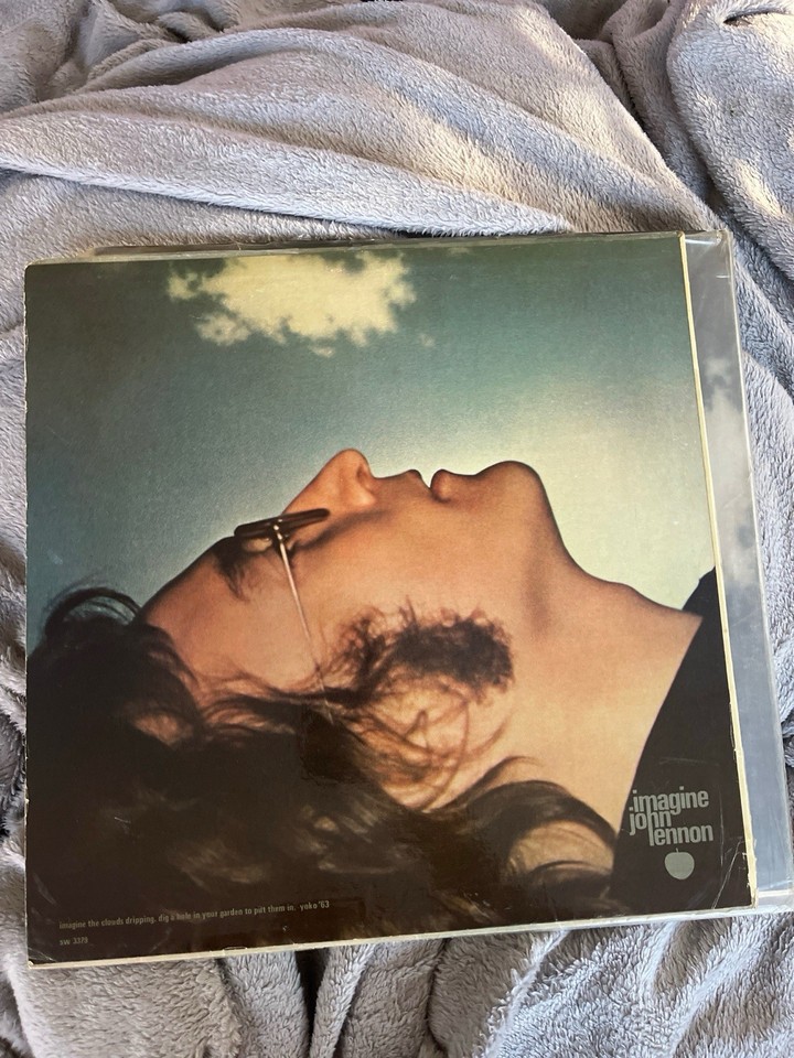 John Lennon Imagine LP SW-3379 1971 Apple OG Winchester +Poster ...
