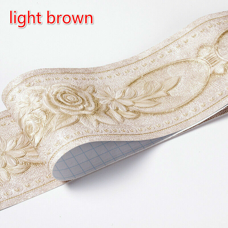 Retro Floral Self Adhesive Wall Skirting Border Sticker Wallpaper Decor ...