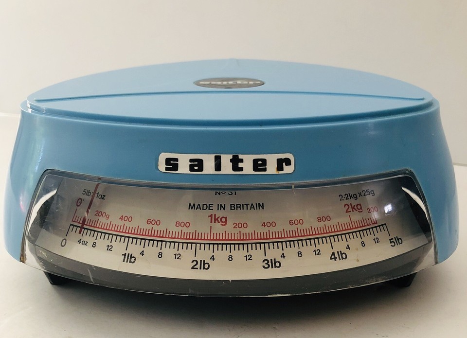 Vintage Salter Kitchen Scale No. 31 Made In Britain Food Diet Retro | eBay