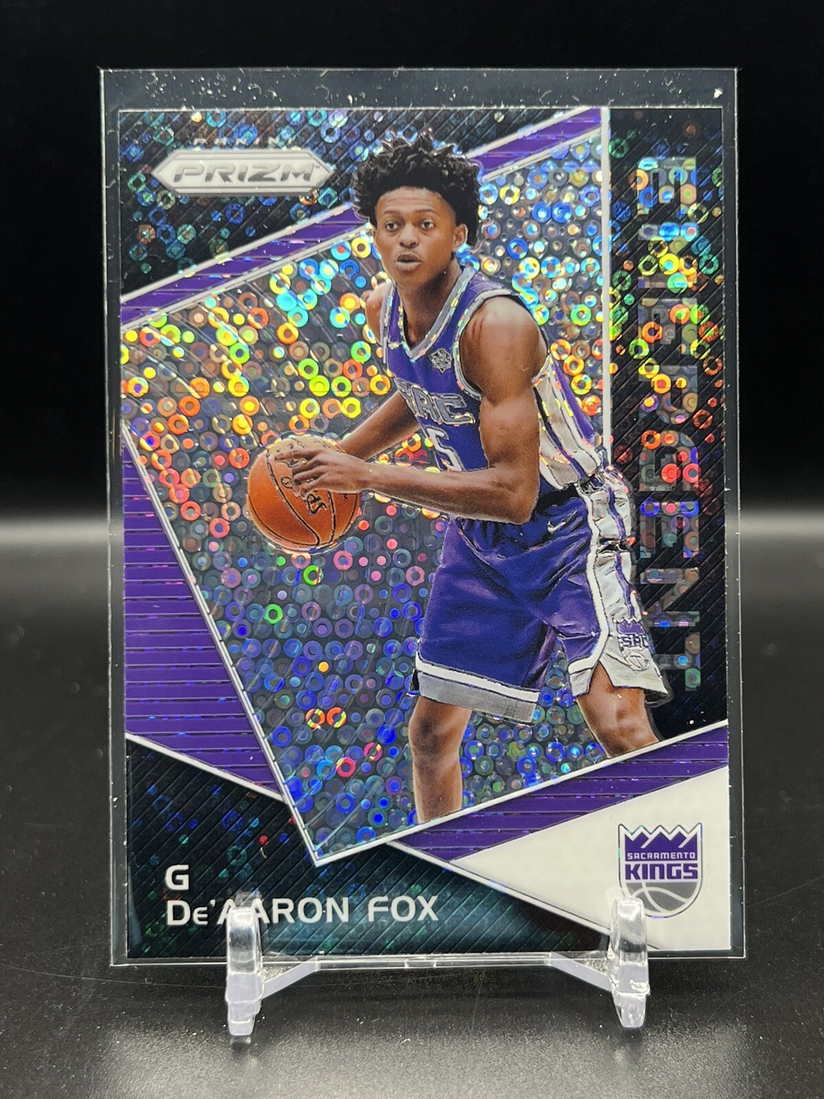 2017-18 Panini Prizm DE’AARON FOX Fastbreak Disco RC Rookie Emergent ...