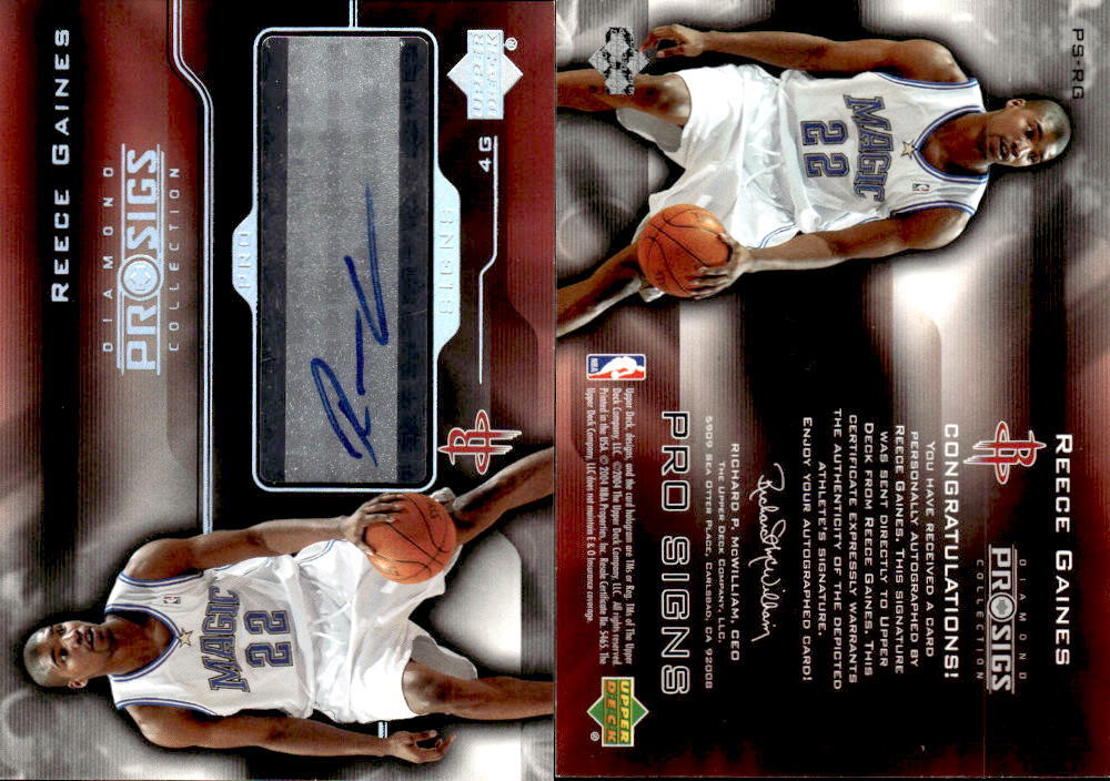 2004-05 Upper Deck Pro Sigs Pro Signs #RG Reece Gaines AUTO | eBay