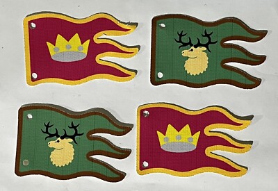 Lego Flags - Forestmen / Yellow Castle (4 Custom Flags) | eBay