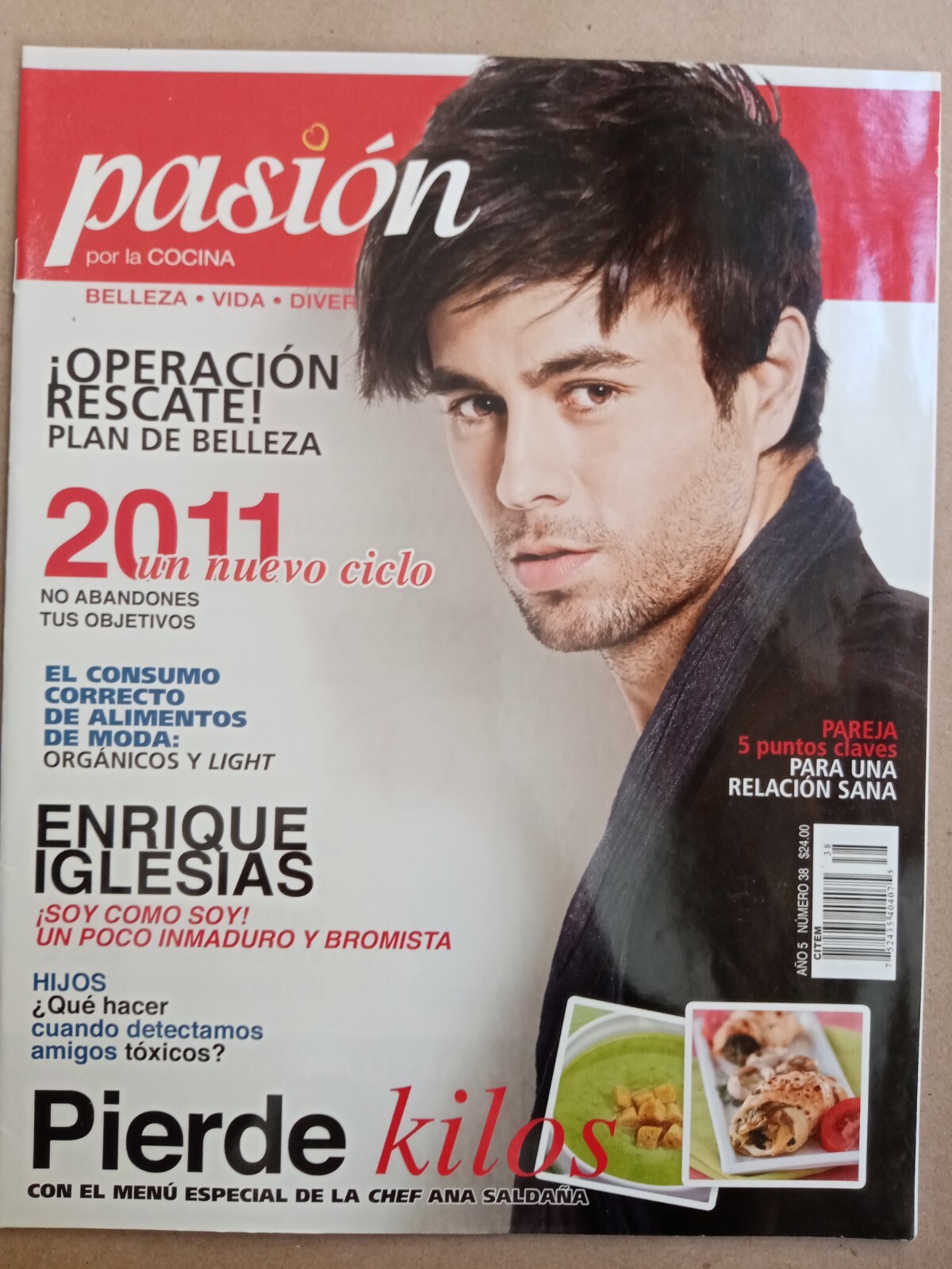 ENRIQUE IGLESIAS PASION MEXICAN MAGAZINE MEXICO SPANISH JANUARY 2011 | eBay