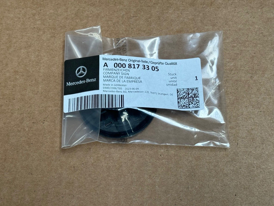 Mercedes-Benz S C E Class GENUINE Flat Hood Emblem Black W212 W204 W213 ...
