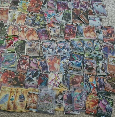 Pokemon Cards Bundle x 25 ALL HOLO - Inc VMAX / V / FULL ART / GX - 100 ...