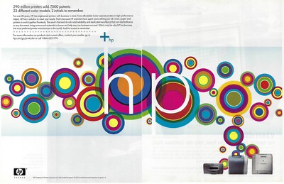 2004 HP Hewlett-Packard Printers Patents Color Models Retro Print Ad ...