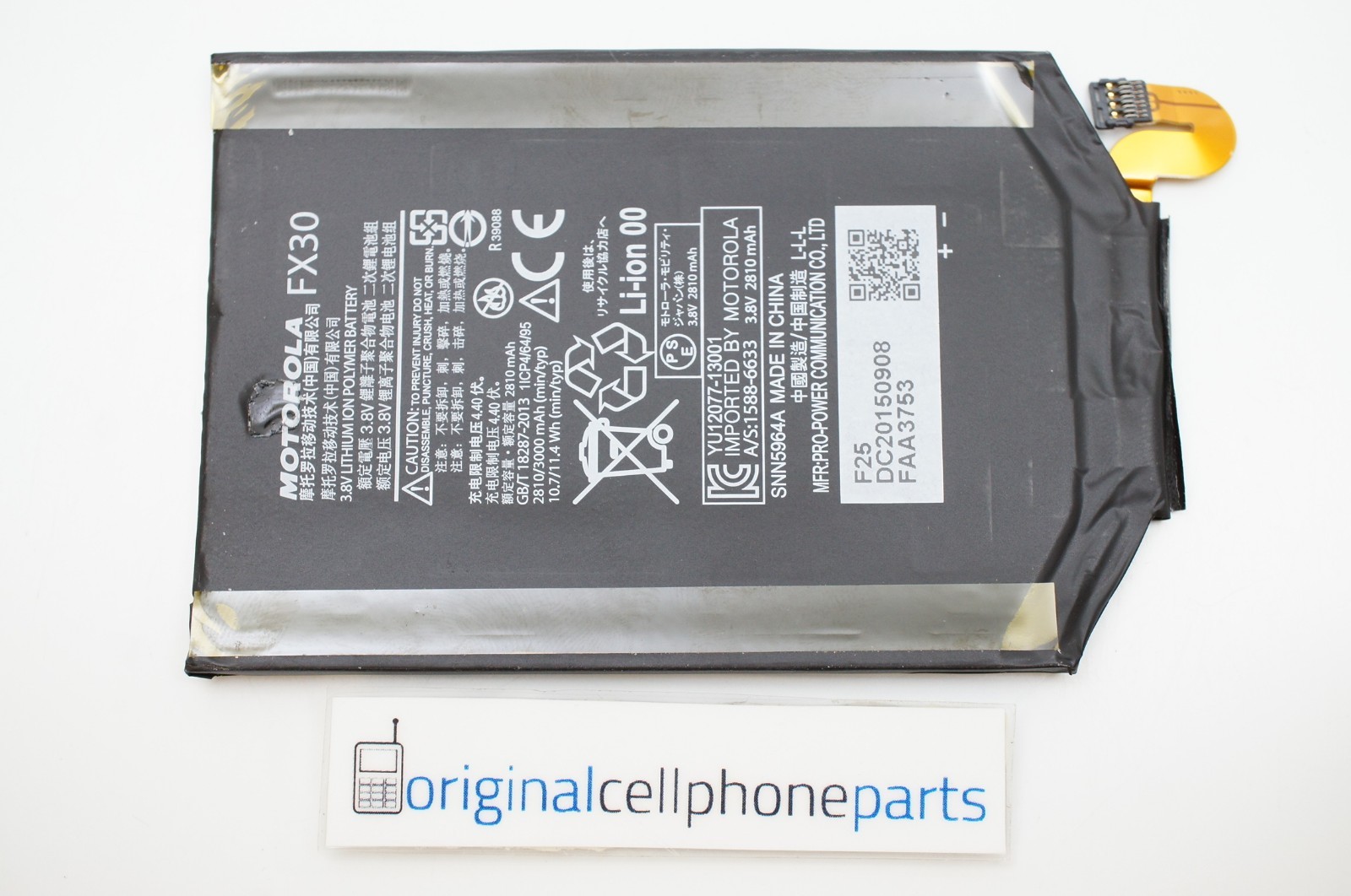 OEM Motorola Moto X Pure Edition Xt1575 Battery FX30 Original for sale ...