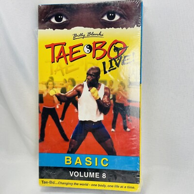 Tae Bo Live Basic Volume 8 VHS Tape New Sealed 2000 Billy Hottest ...