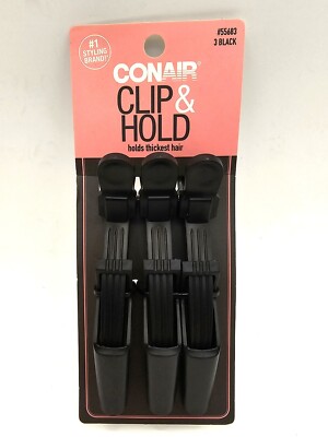 Conair Clip & Hold Hair Clips, 3 Ct. NEW! | eBay