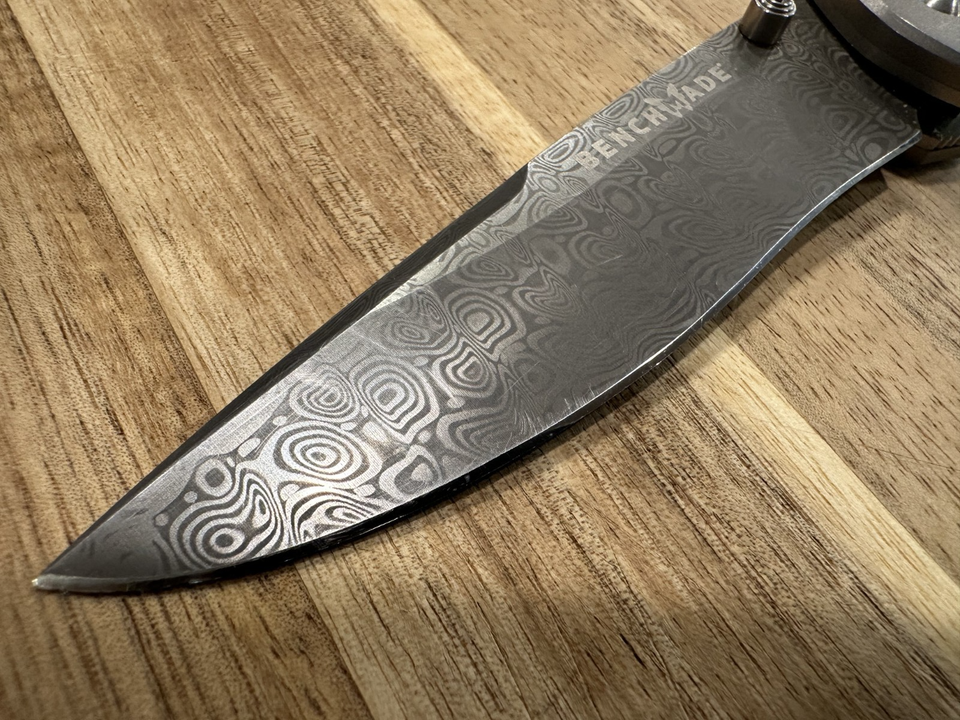 Benchmade 710-143 McHenry Williams Gold Class 3.9" Damasteel Titanium ...