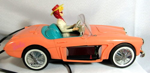 BARBIE 1996 CONVERTIBLE CAR CLOCK RADIO 1962 AUSTIN HEALEY REPLICA ...