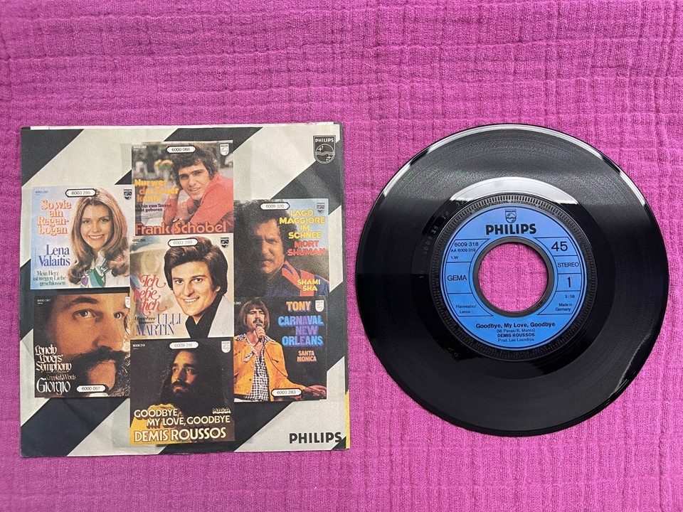 Demis Roussos - Goodbye, My Love, Goodbye - Philips 6009 318 - Single ...