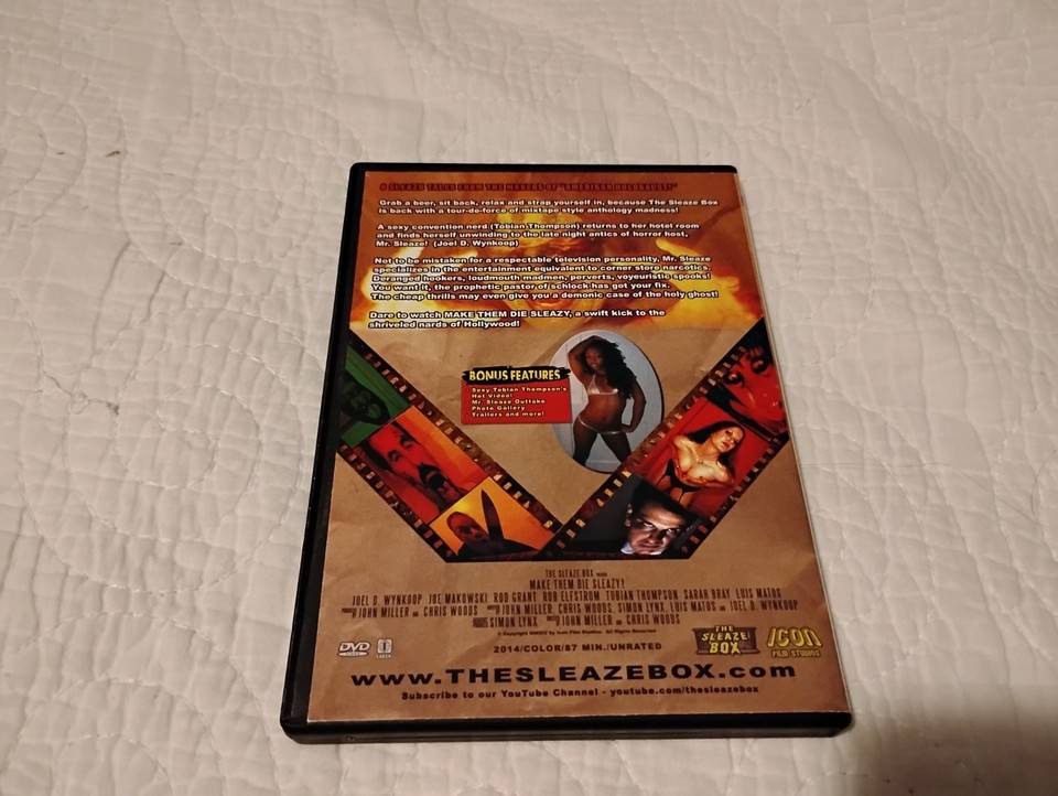 Signed 2014 Make them Die Sleazy ! DVD Horror Anthology Gore Erotic ...