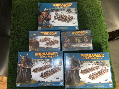 Dwarfen Mountain Holds Warhammer The Old World NIB Dwarfs Lot ...