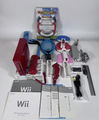Nintendo Wii - Red Console - 25th Anniversary Super Mario Bros Edition ...