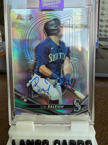 1 of 1 CAL RALEIGH AUTOGRAPHED ROOKIE CARD!!!! 1/1 FROM TOPPS ARCHIVES ...