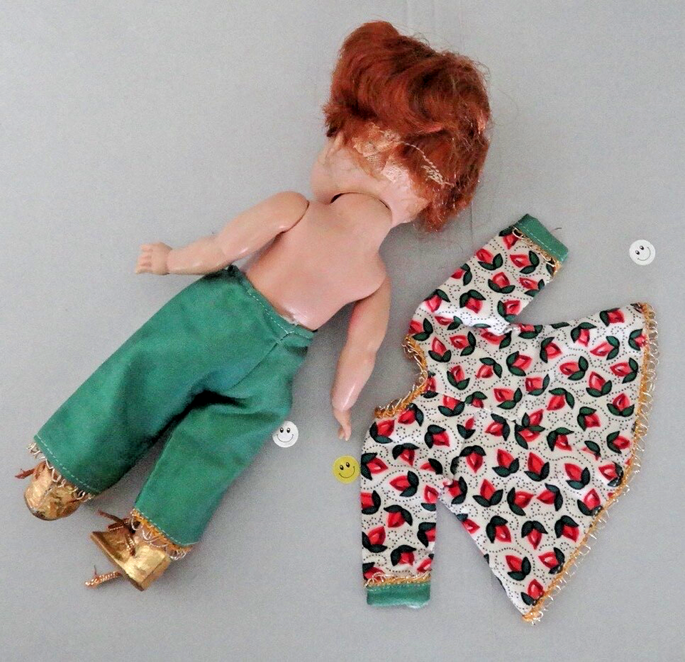 Vintage Vogue Ginny Strung TLC Doll in Green Gold Lounge Away We Go ...