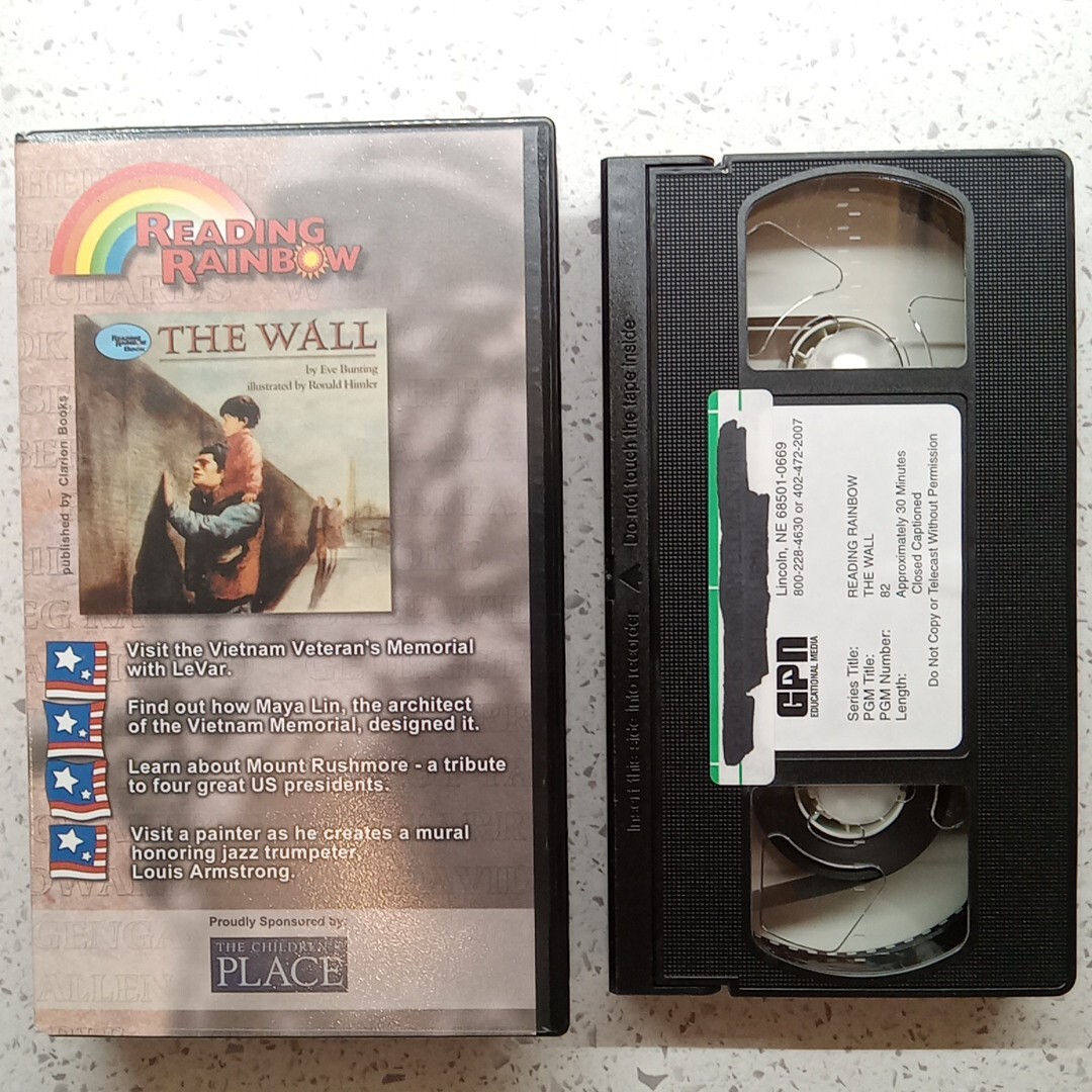 Reading Rainbow VHS "The Wall" Episode #082/155 LeVar Burton ExLib | eBay