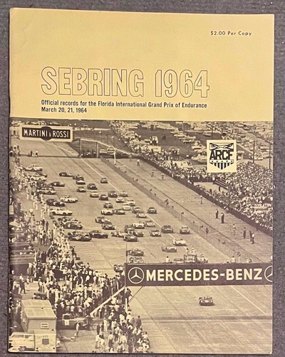 1964 12 Hours of Sebring Official Lap Charts Booklet | eBay