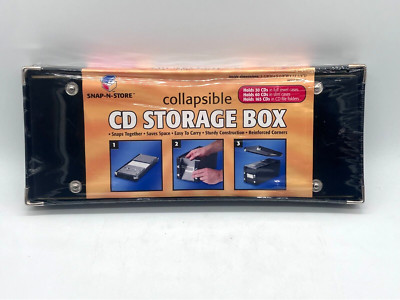 Snap-N-Store CD Storage Box Black | eBay