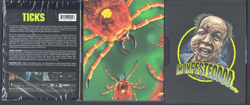 Ticks (4K UHD/Blu-ray) with OOP Vinegar Syndrome Slipcover/Slipcase ...