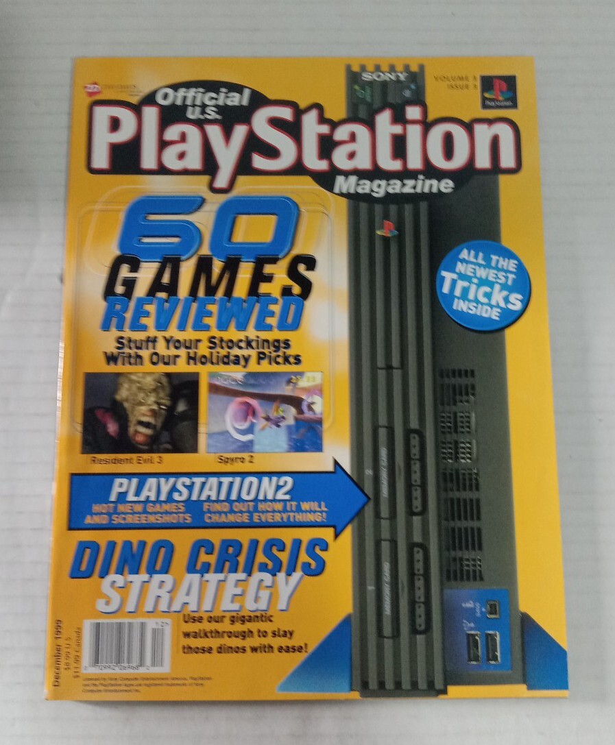 Vintage Official U.S. Play Station Magazine, December 1999, Volume 3 ...