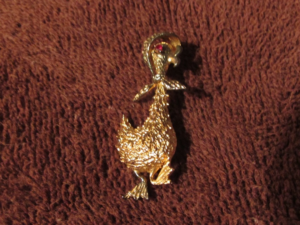 Vintage Alice Caviness Mother Goose Pin Sterling Gold Tone | eBay