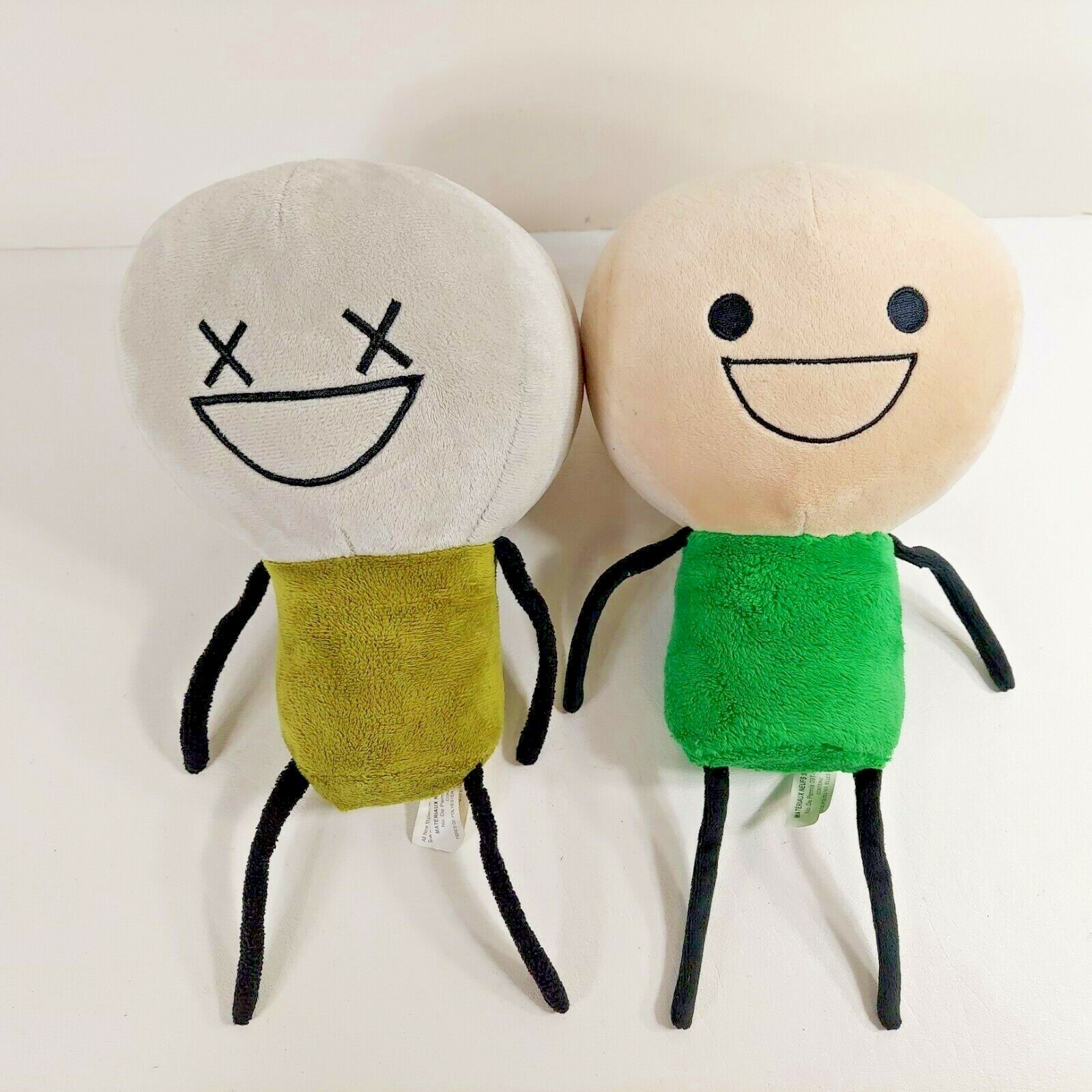 Explosm Cyanide & Happiness Comic Plushies (2) Dead & Happy Green Olive ...