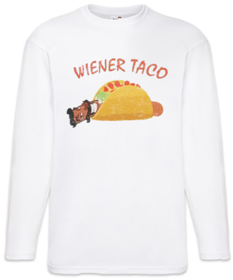 Wiener Taco Men Long Sleeve T-Shirt Insatiable Tacco Symbol Sign Logo ...