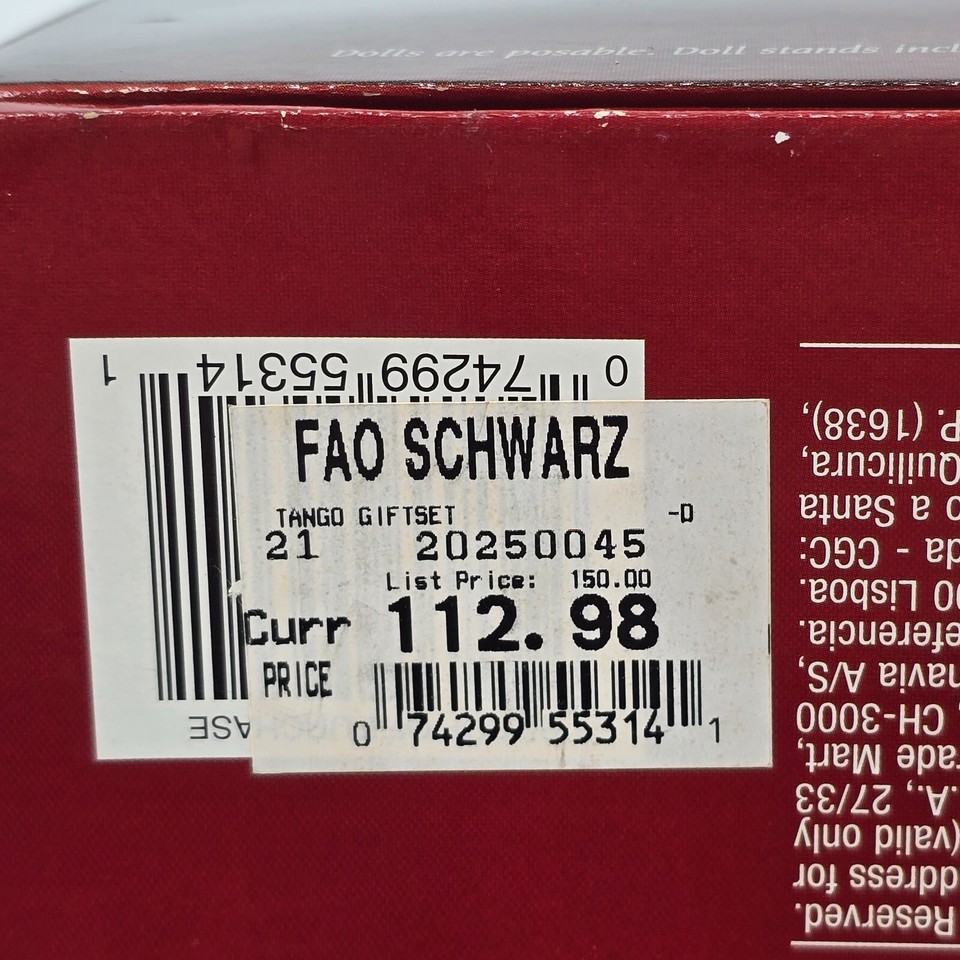 2002 Barbie & Ken Tango Dancing Couple Limited Edition FAO Schwarz NRFB ...