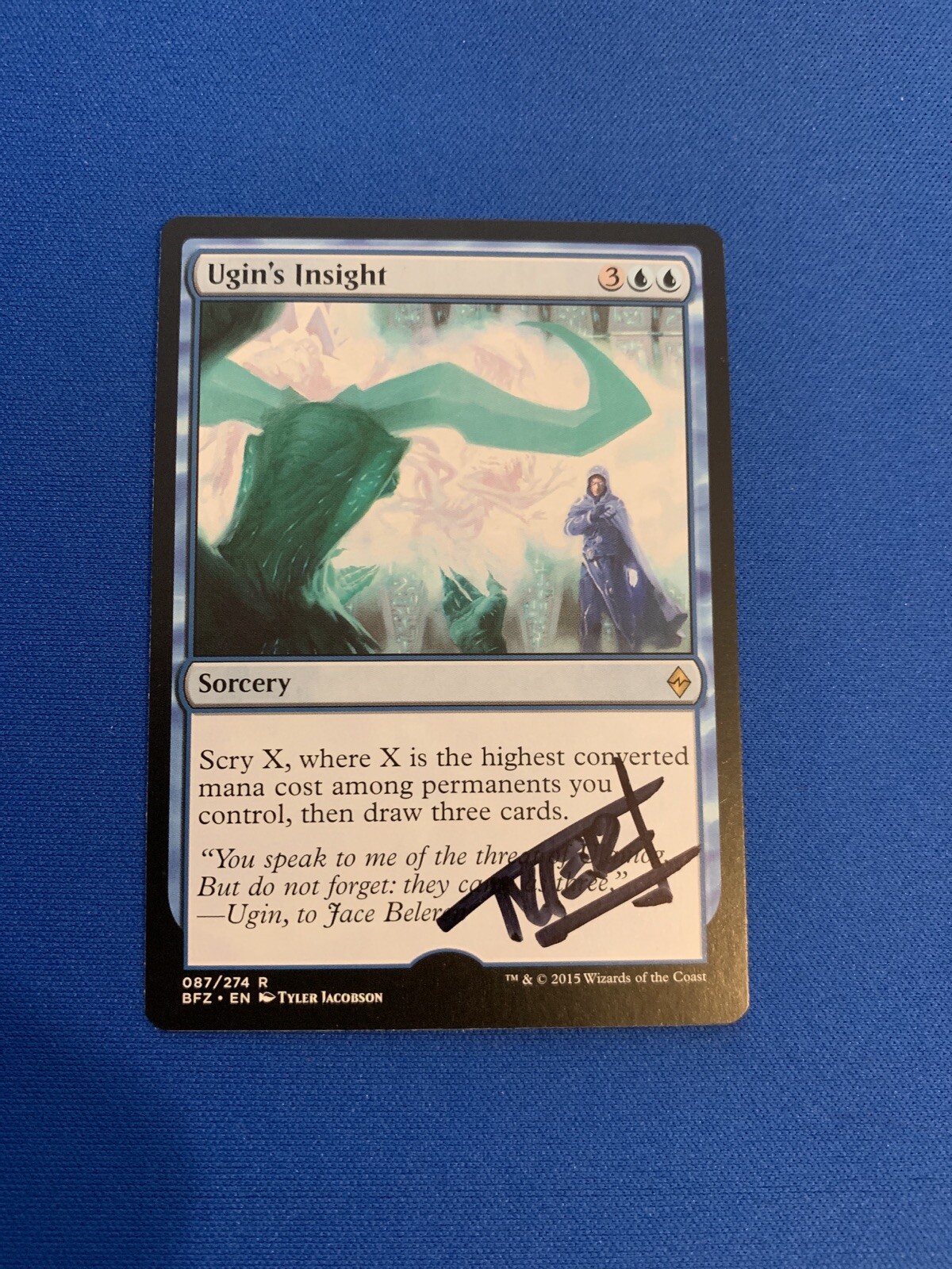 MTG Magic Ugin’s Insight Signed Artist Proof BFZ Tyler Jacobson | eBay