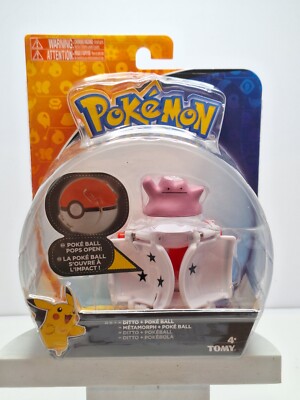 Pokemon Poke Ball Pops Open with Ditto Figure by Tomy (Metamorph) | eBay