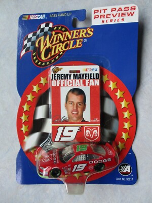 Winner's Circle NASCAR Jeremy Mayfield #19 Dodge Pit Pass Preview 2002 ...