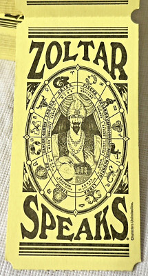 ZOLTAR Speaks FORTUNE Telling Teller Card Characters Unlimited Fortune ...