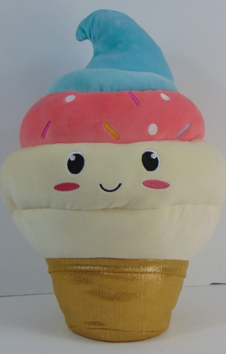 Smoochy Pals 19"Inch Ice Cream Cone Plush Embroidered Linzy Stuffed ...