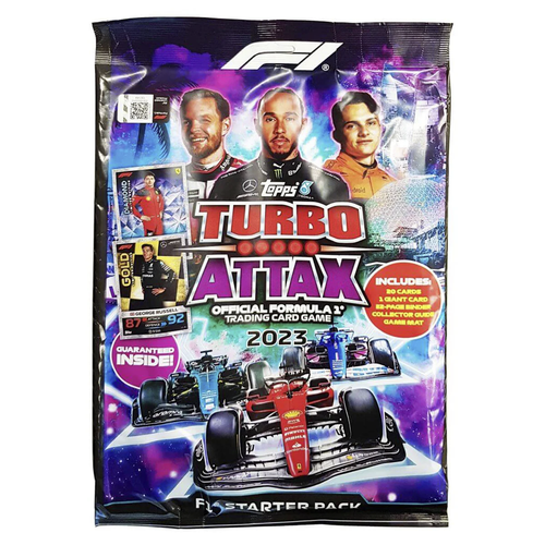 2023 Topps TURBO ATTAX Formula 1 Starter Pack Includes Album + 20 Cards ...