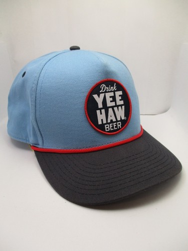 YEE HAW Beer Patch Cap / Hat Brewing Co. Adjustable Snapback Drink Yee ...