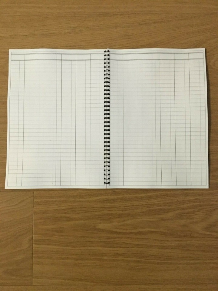 A4 LEDGER BOOK TRIPLE ENTRY-ACCOUNTS BOOK KEEPING LEDGER 50 PAGES | eBay UK