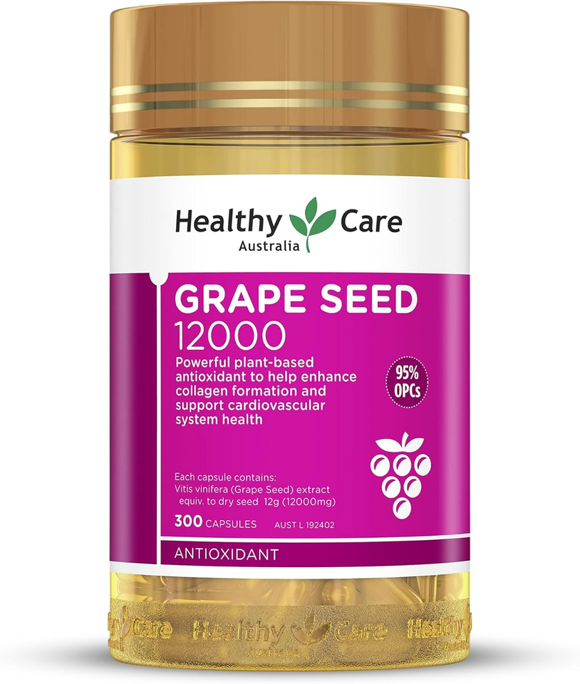 Grape Seed Extract Capsules - Antioxidant Support for Cardiovascular ...
