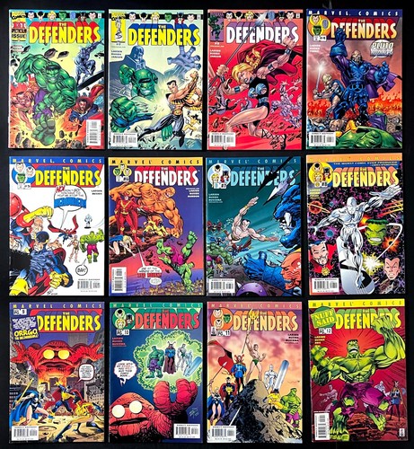 Defenders #1-12 Hi-Grade Complete Series Set Hulk Dr. Strange Namor ...