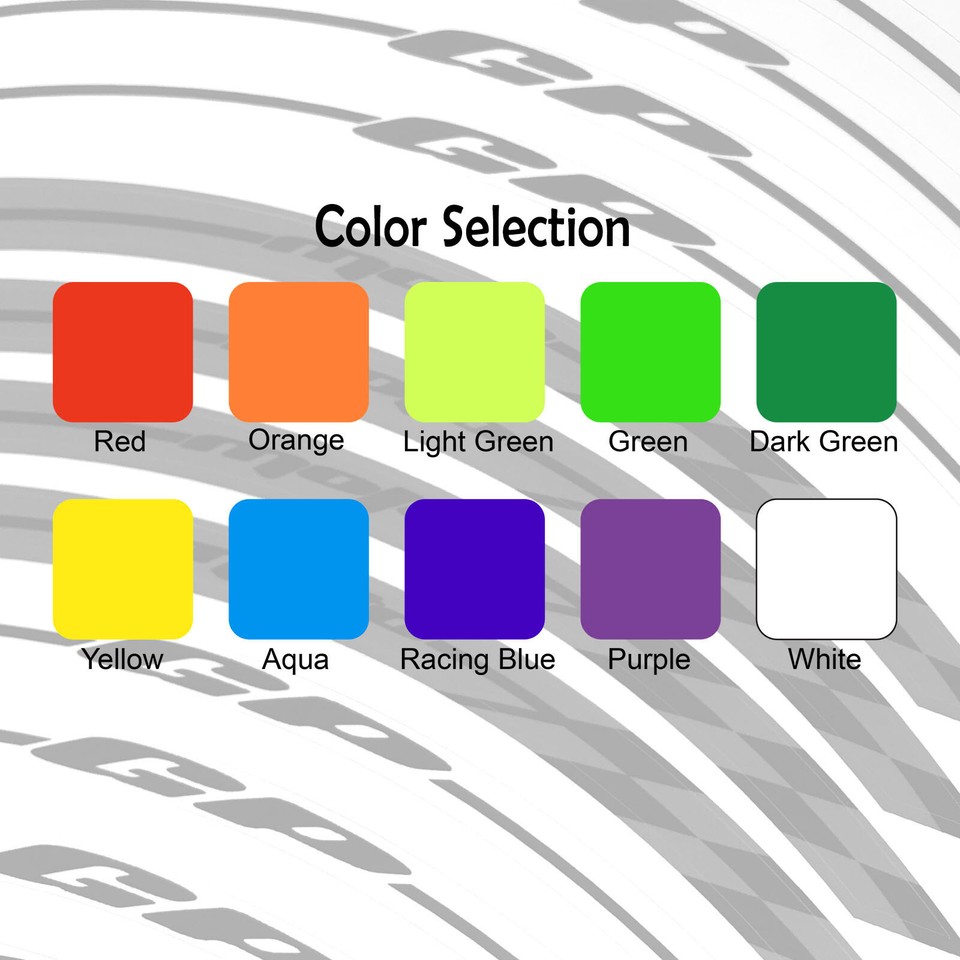 GP01 17 inch Vinyl Decal Rim Wheel Sticker Purple For Ninja ZX-10R 16 ...