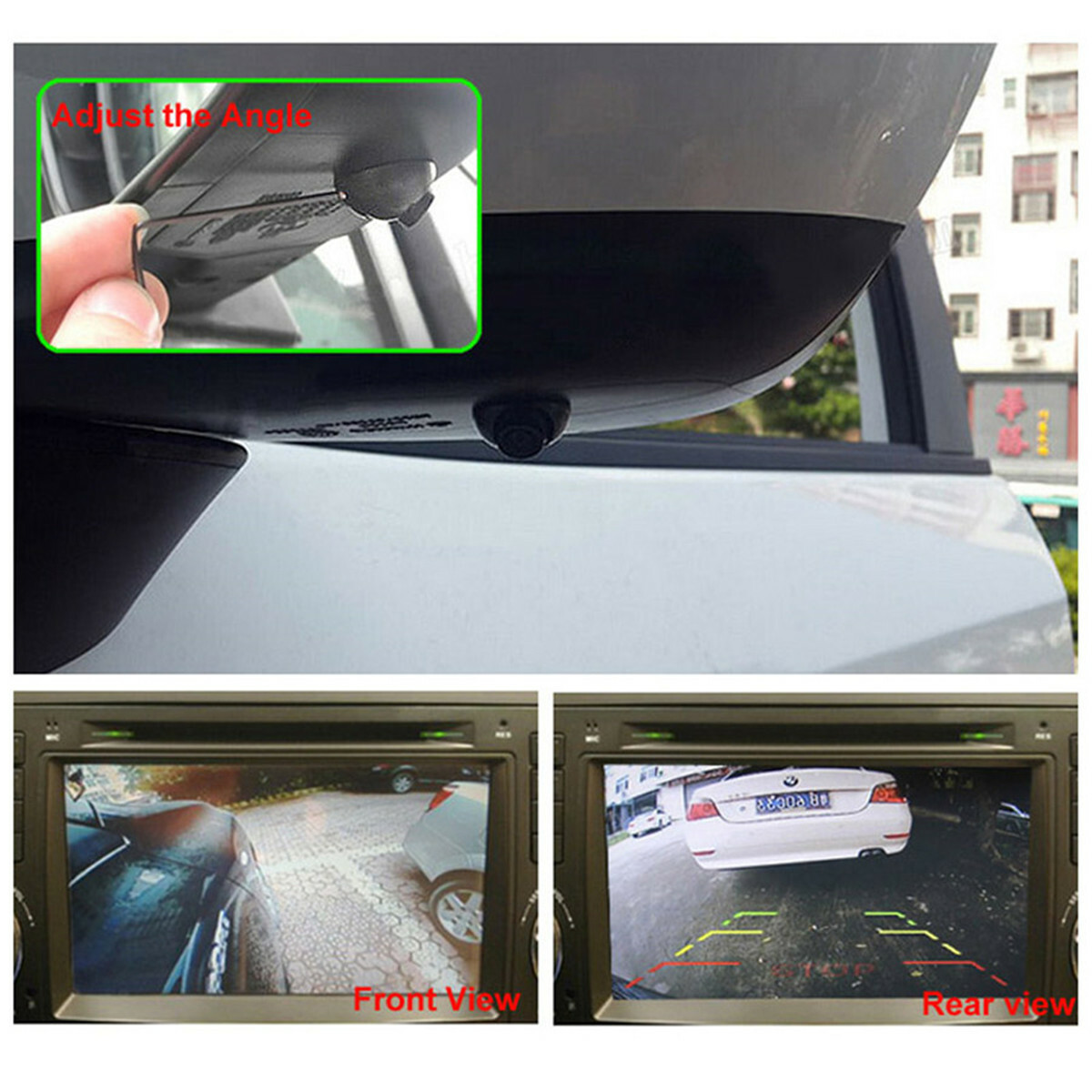 Left+Right Front Rear View Backup Camera Kits Night Vision 360° Fit For ...