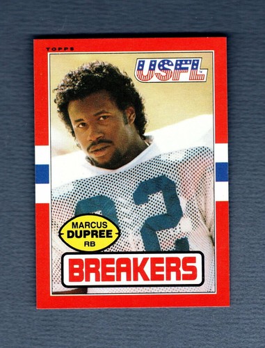 Marcus Dupree 1985 Topps USFL Breakers Card #105 NEAR MINT or BETTER ...