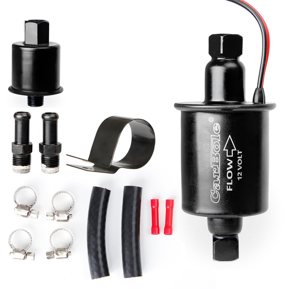 12 Volt Inline Fuel Pump Low Pressure (5-9PSI) Universal Electric Fuel ...